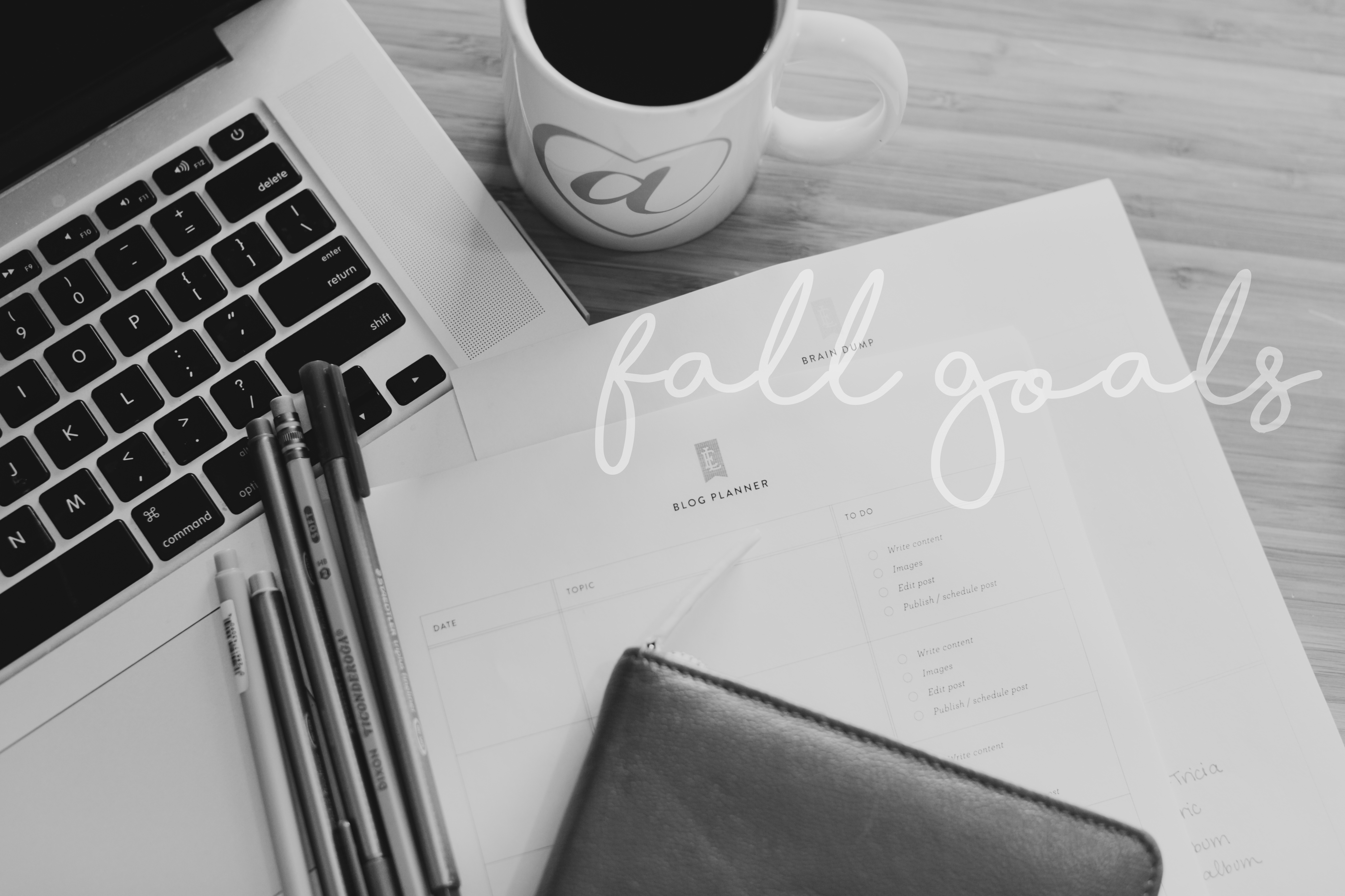Fall Goals - 2016 - Bungalows & Olives